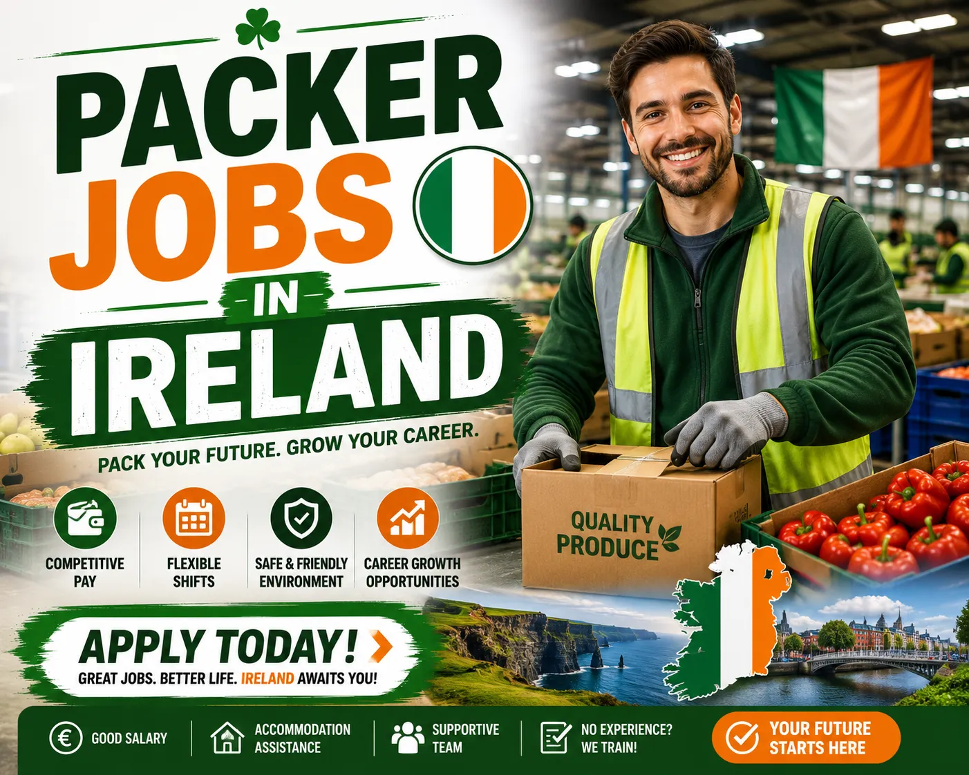 Packer Jobs in Ireland with Visa Sponsorship 2026